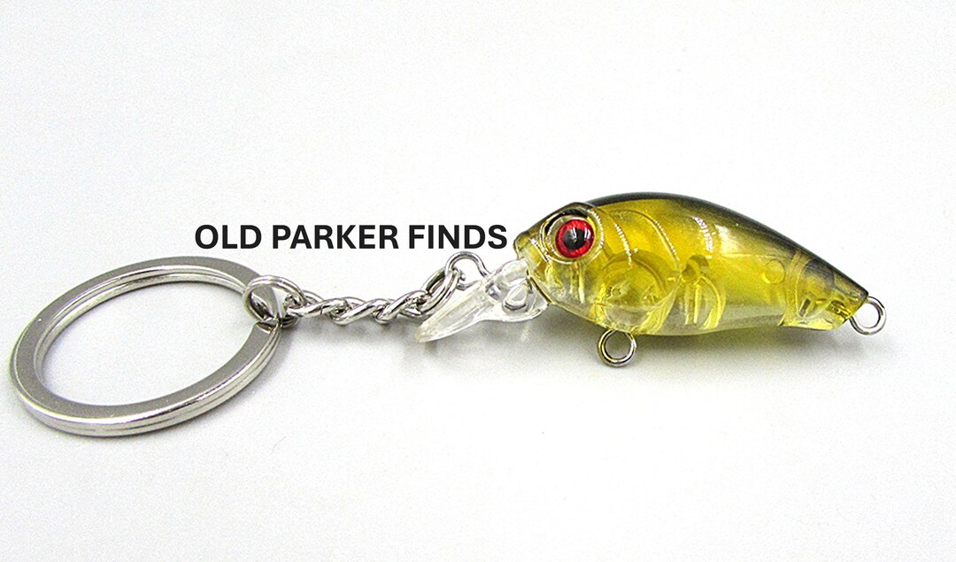 Fishing Lure Keychain, Crank Bait Keychain, Keychain, Keyring, Fishing ...