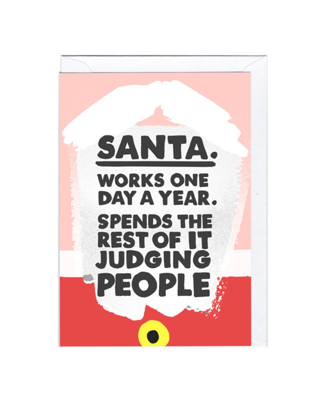 Santa Judge Funny Christmas Card or 10 Card Multipack - Etsy