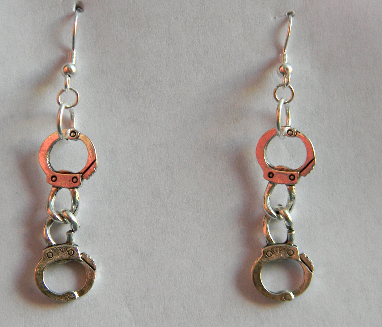 Handcuff Earrings BDSM Submission Bondage Kink Love Slave Violet ...