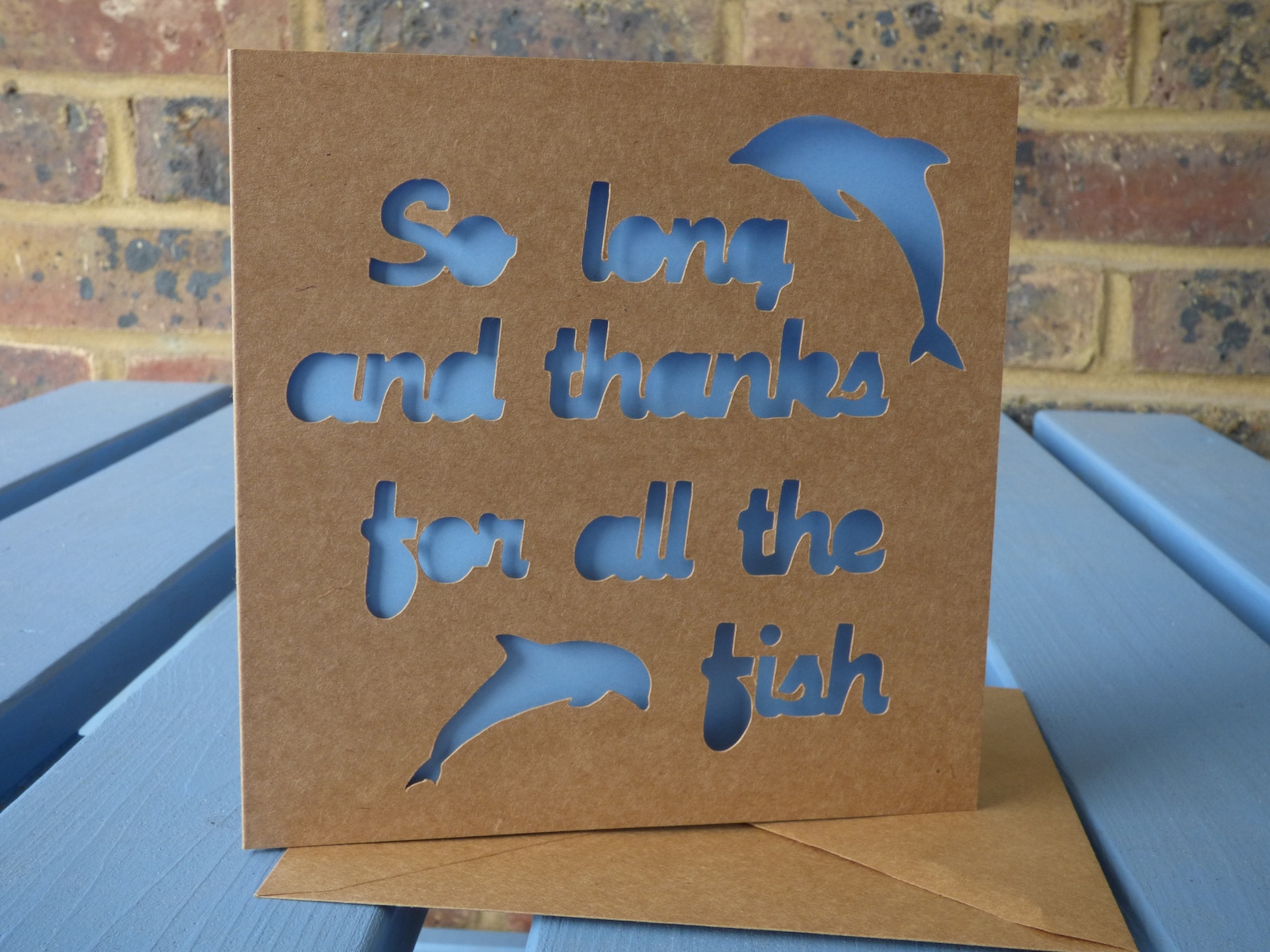 So Long and Thanks for All the Fish Leaving Card - Etsy