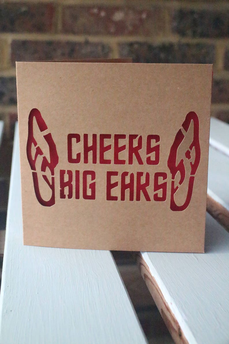 Cheers Big Ears Card. | Etsy