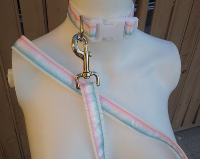 Transgender Collar & Leash Set (stripe) Trans Choker Bdsm Queer LGBT ...