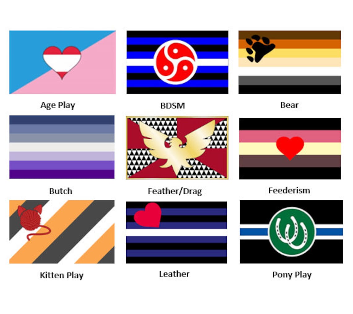 Mystery Fetish & Kink Pride Flag BDSM Collar buckle choker | Etsy