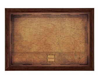 Old USA Map Style Current Travel Map Poster Golden Aged | Etsy