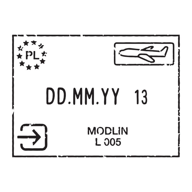 Poland Passport Stamp Decal - Etsy