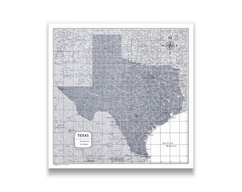 Texas Pin Map - Etsy