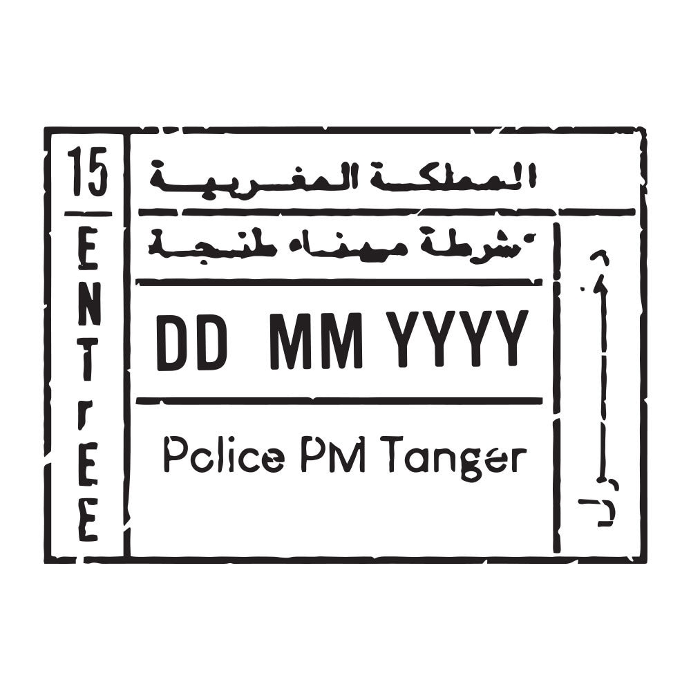 Morocco - Passport Stamp Decal - Etsy