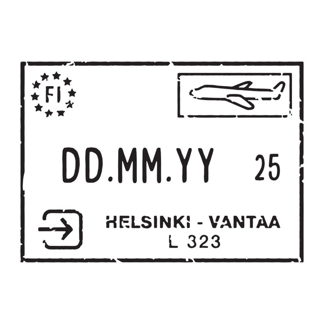 Finland Passport Stamp Decal - Etsy