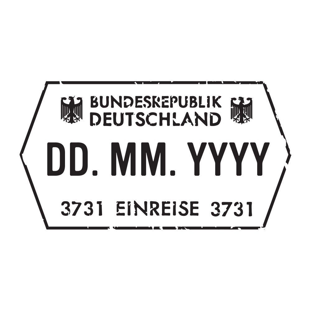 Germany Passport Stamp Decal - Etsy Australia