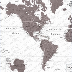 Push Pin World Map pin Board Dark Brown Color Splash - Etsy