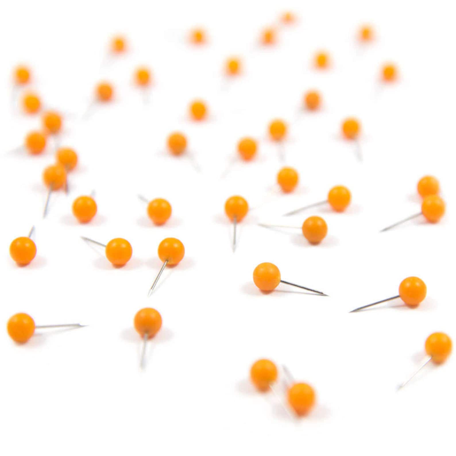 Map Push Pins: Soft Orange Matte Finish - Etsy