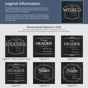 Modern World Travel Map Poster - Modern Slate Style Map - Etsy