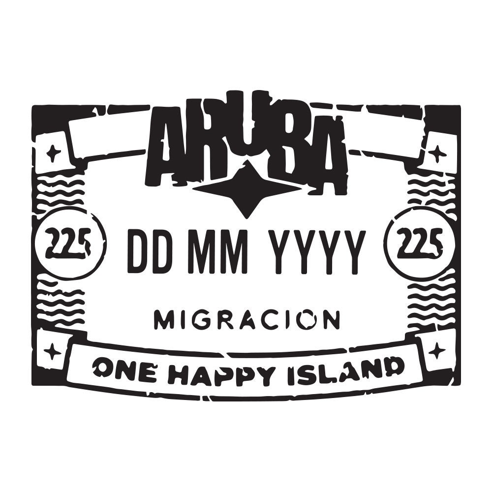 Aruba Passport Stamp Decal - Etsy