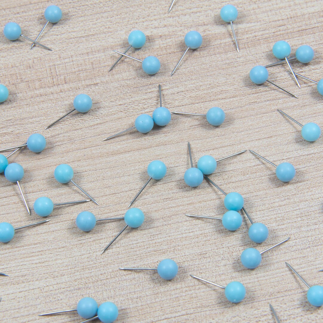 Map Push Pins: Sky Blue - Matte Finish - Etsy