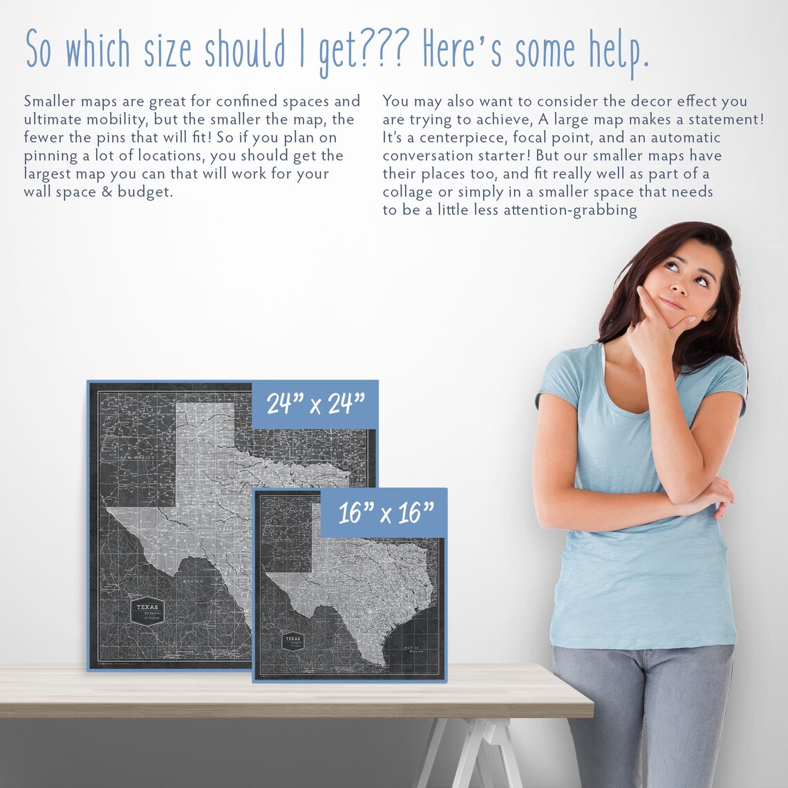 Texas Travel Push Pin State Map Modern Cork Pin Board Canvas - Etsy