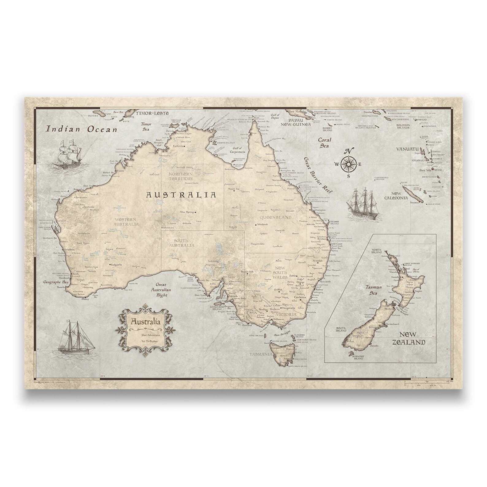 Push Pin Australia Map Pin Board Rustic Vintage - Etsy