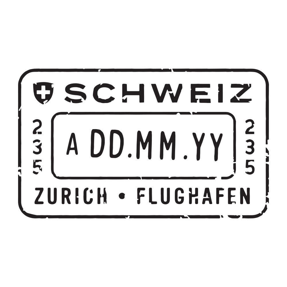 Switzerland - Passport Stamp Decal - Etsy