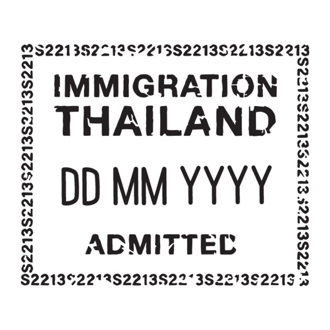 Thailand - Passport Stamp Decal - Etsy