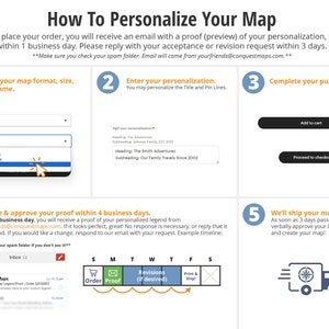 Push Pin Mini World Travel Map (color: Rose Quartz) - Personalizable ...
