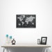 Modern World Travel Map Poster - Modern Slate Style Map - Etsy