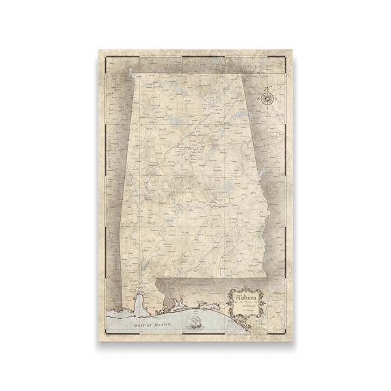 Alabama Travel Map