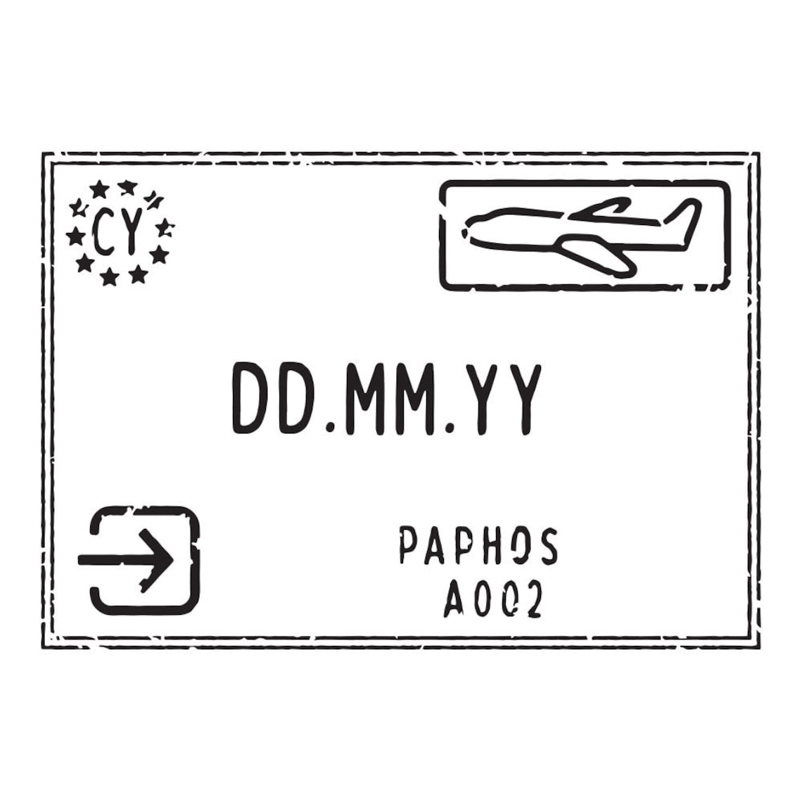 Cyprus - Passport Stamp Decal - Etsy