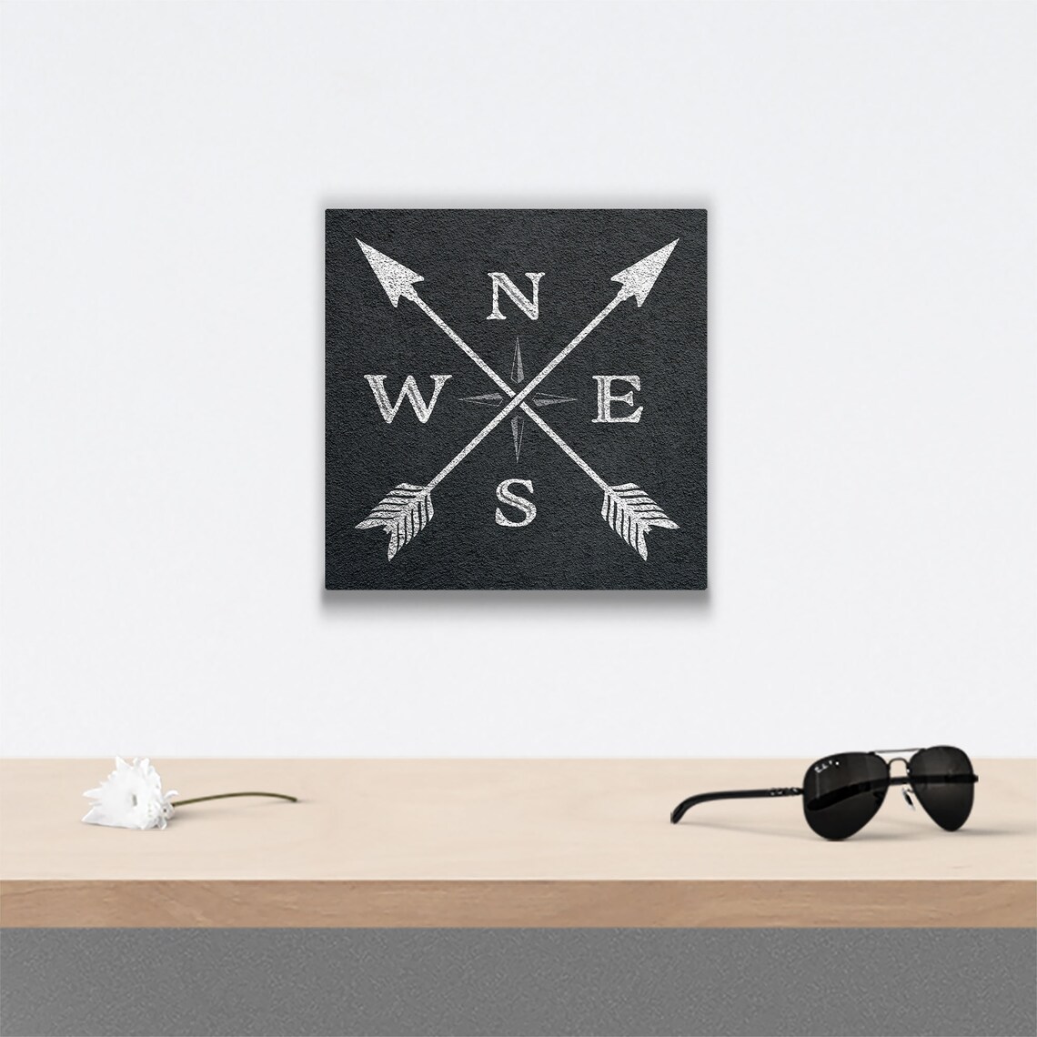 Compass X Design Canvas Wall Art - Etsy