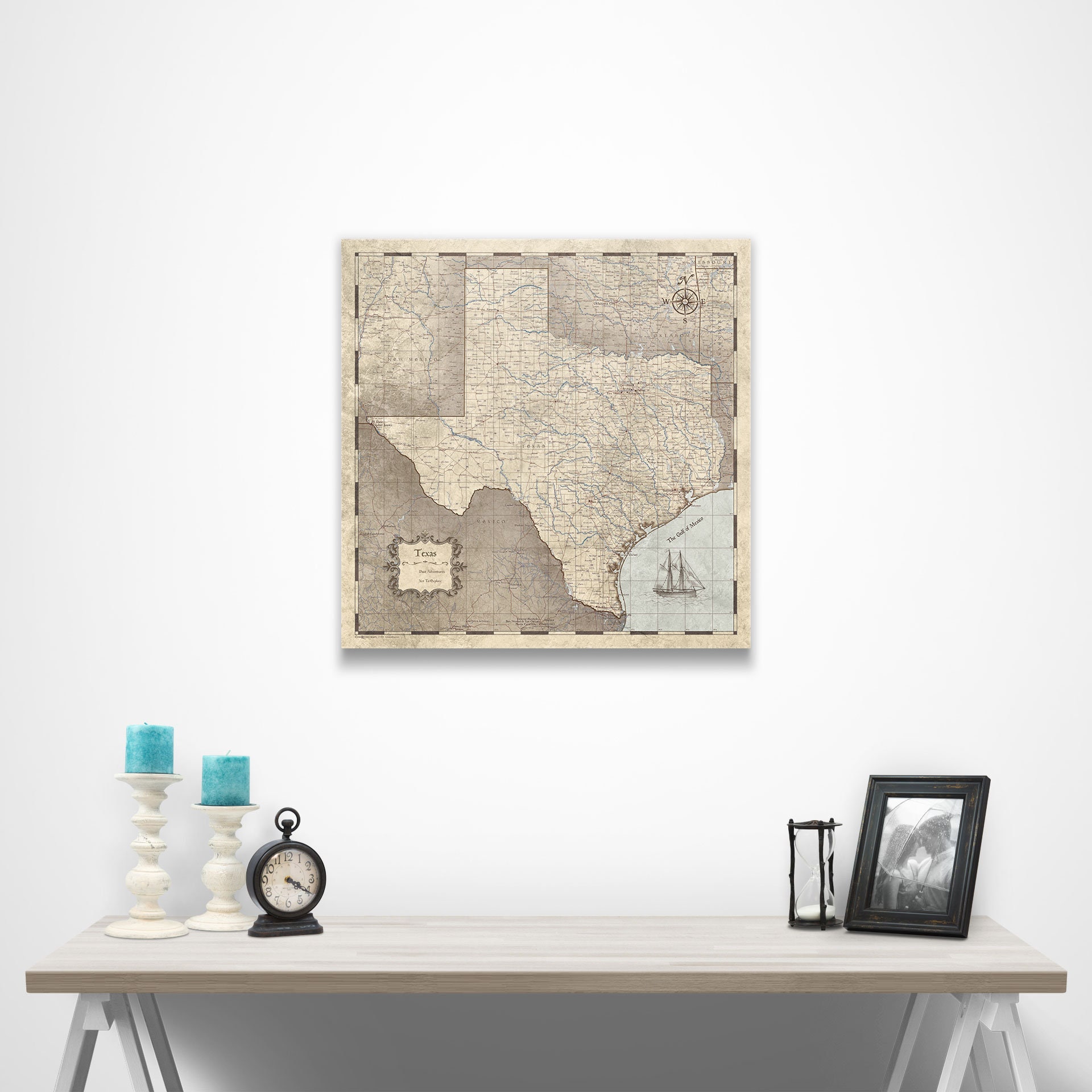 Texas Travel Push Pin State Map Rustic Vintage Cork Pin | Etsy