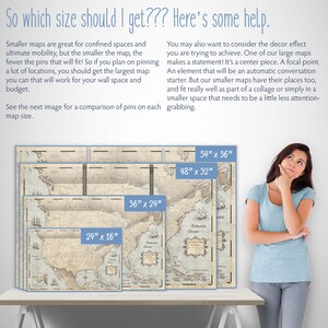 Push Pin USA Travel Map Cork Pin Board Canvas Map desert - Etsy