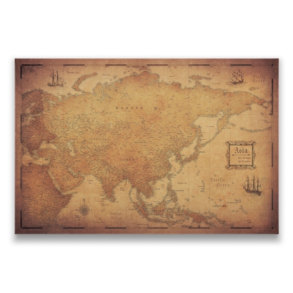 Asia Pin Board Map - Etsy