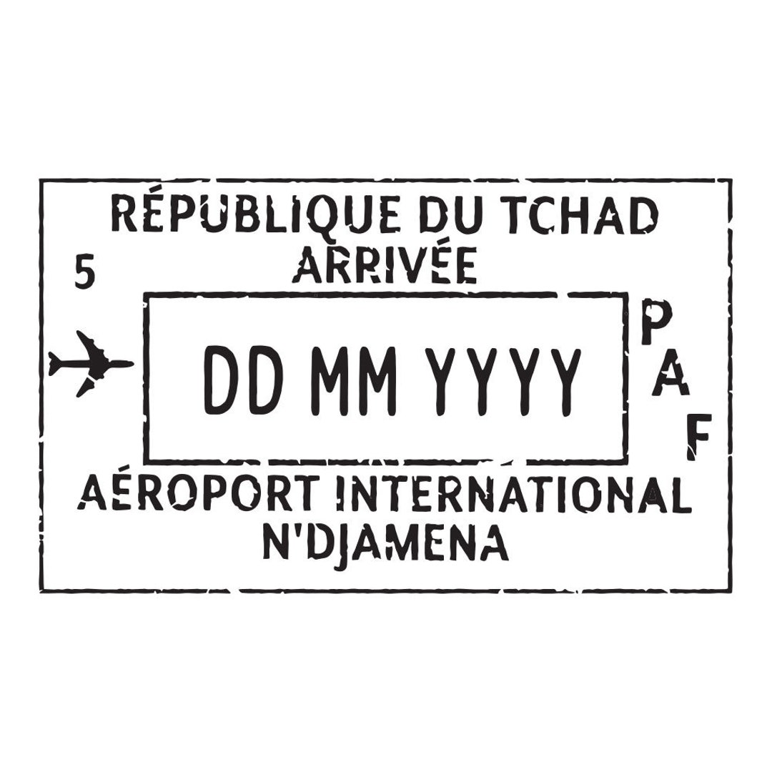 Chad Passport Stamp Decal - Etsy