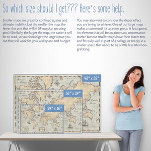 World Map Poster - Rustic Vintage Style Travel Map - Etsy