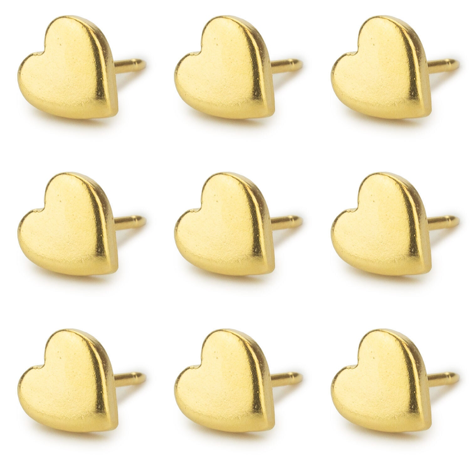 Gold Heart Map Push Pins - Etsy