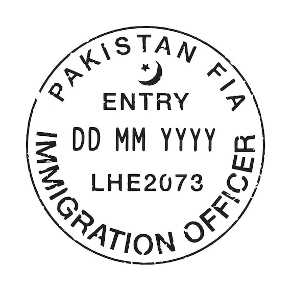 Pakistan Passport Stamp Decal | Etsy