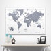 World Map Poster Dark Gray Color Splash - Etsy