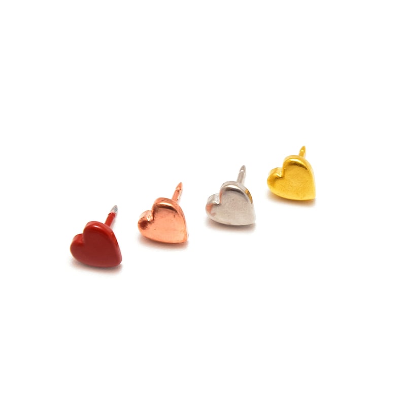 Gold Heart Map Push Pins - Etsy