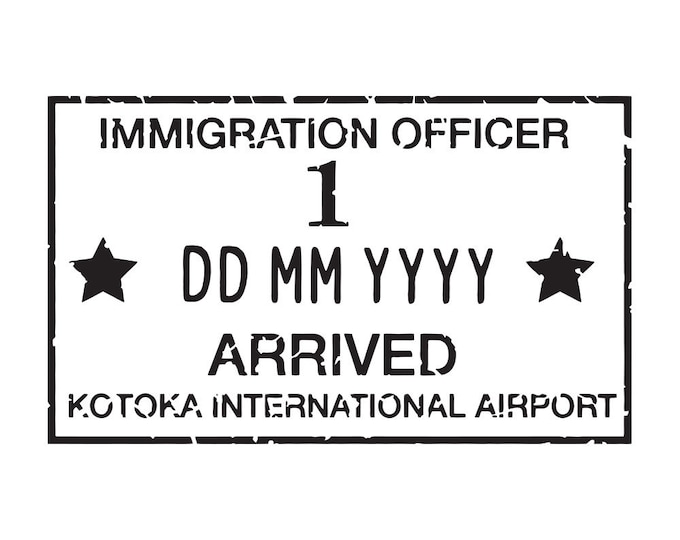 South Korea Passport Stamp Decal - Etsy