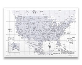 Color in Travel Map - Etsy