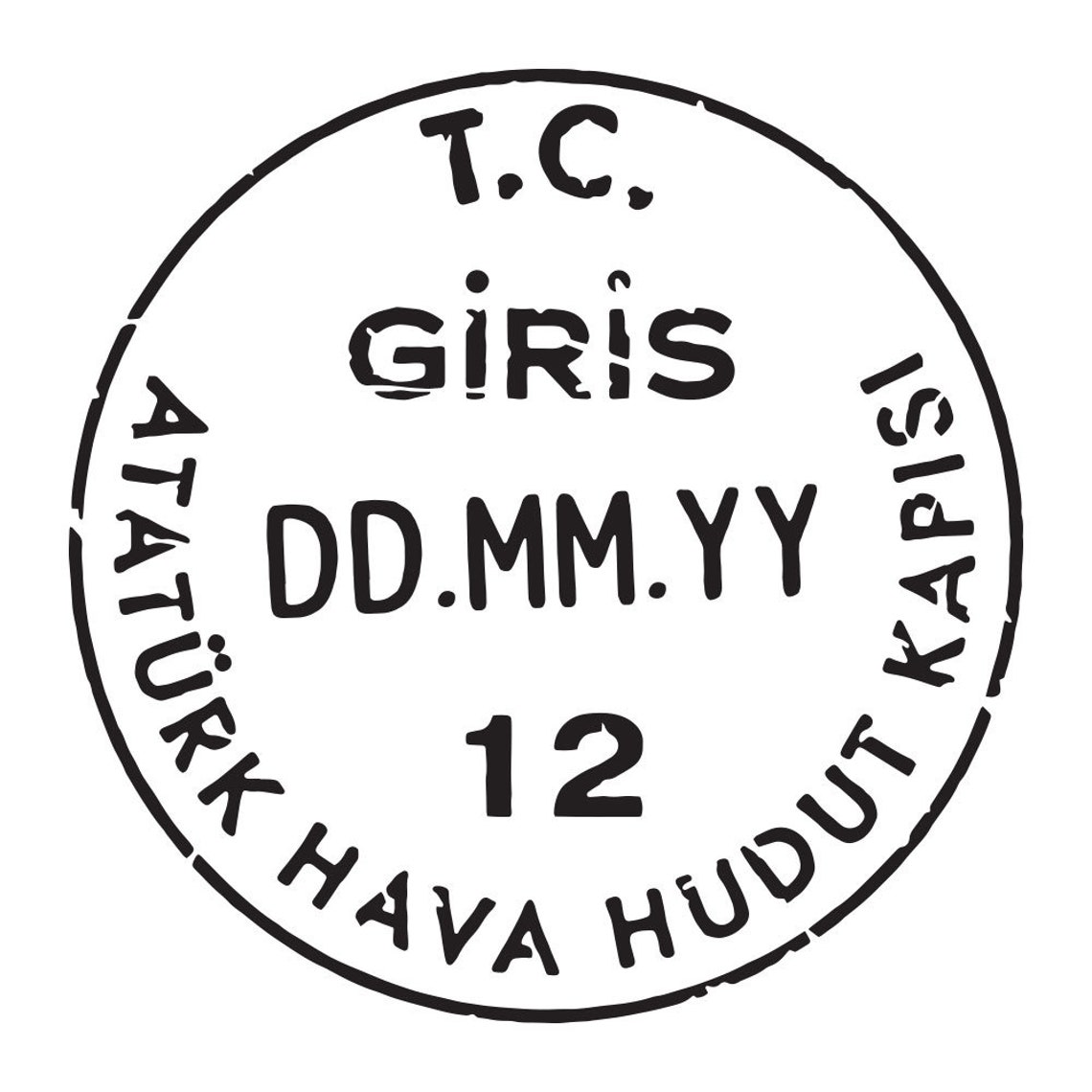 Turkey Passport Stamp Decal - Etsy