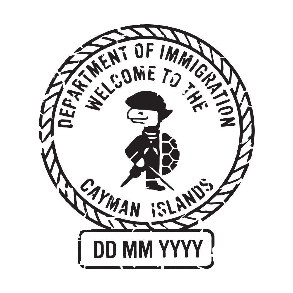 Cayman Island - Passport Stamp Decal - Etsy