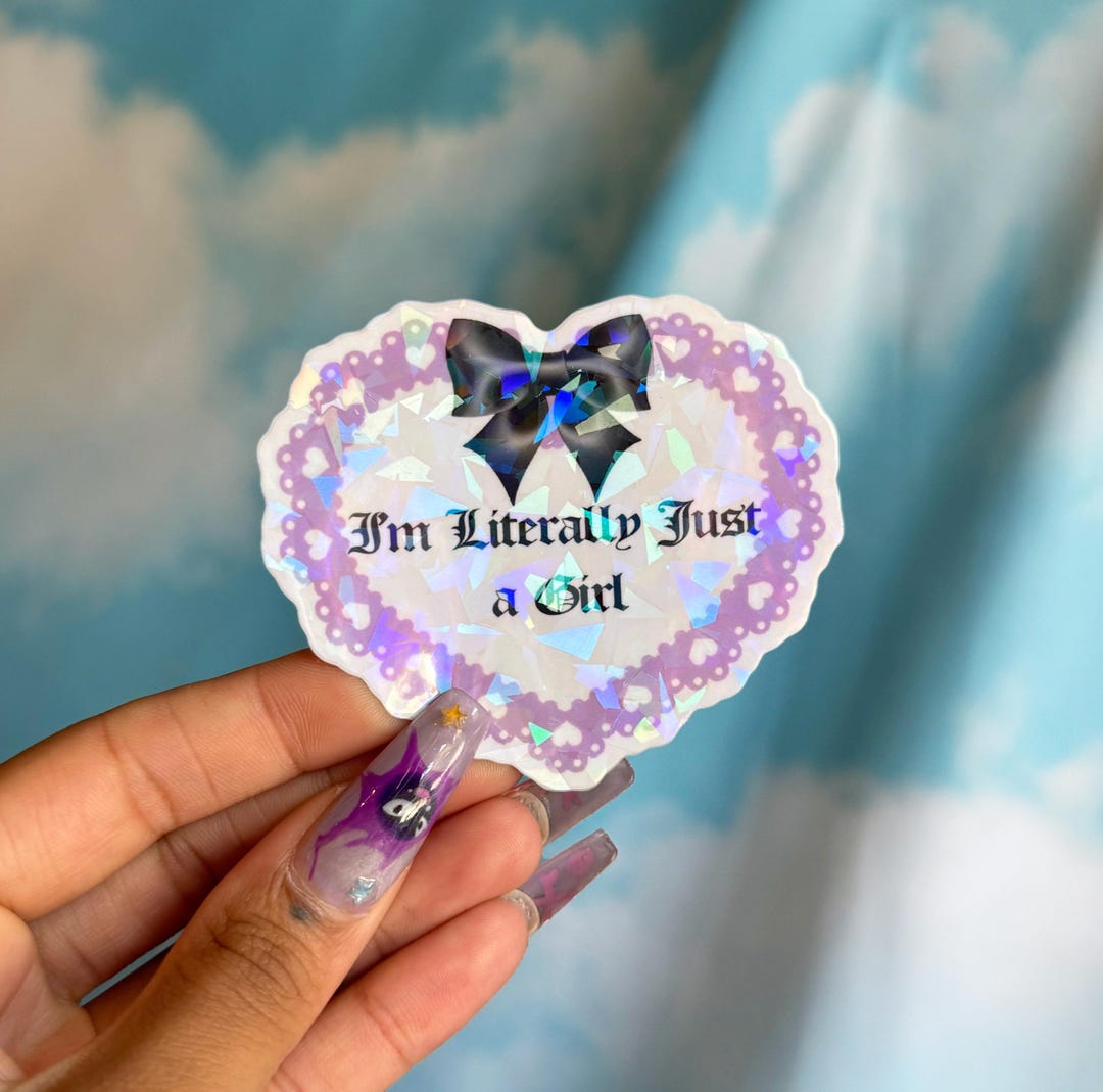 Im Literally Just a Girl Sticker Purple - Etsy