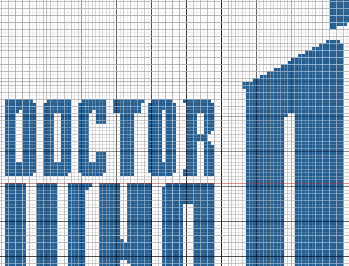 Doctor Who Inspired Cross Stitch Pattern - Etsy