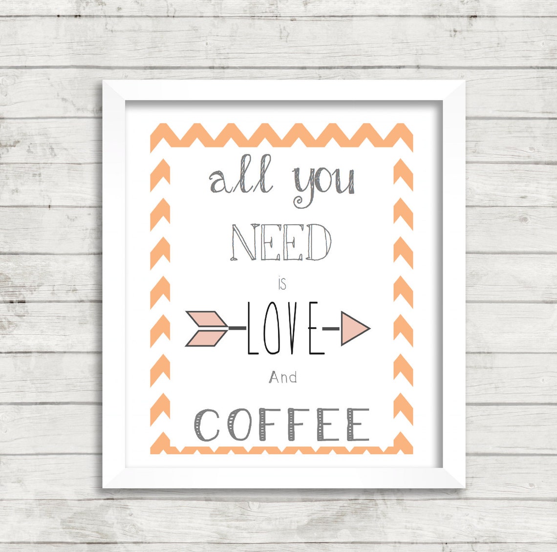 Printable Love and Coffee - Etsy