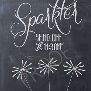 Sparkler Send off Printable - Etsy