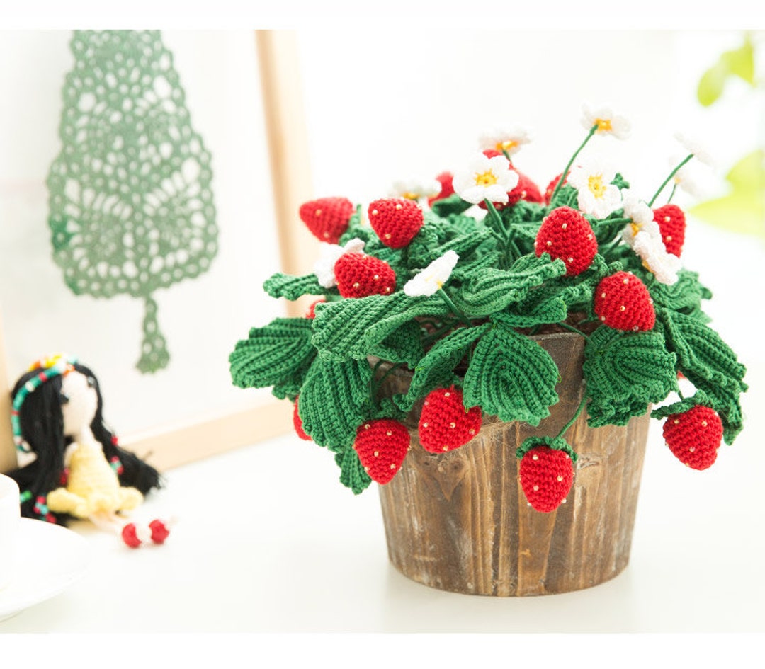 Crochet Flower Pot Crochet Plant Pot Flower - Etsy