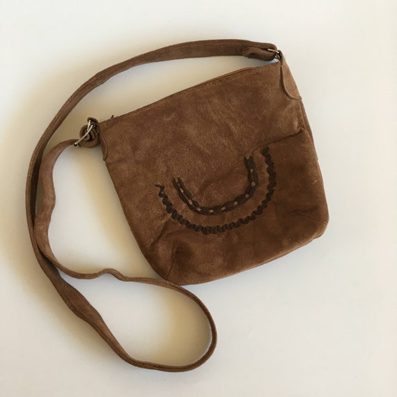 Camel Brown Suede Leather Purse for Women Soft Leather Small - Etsy