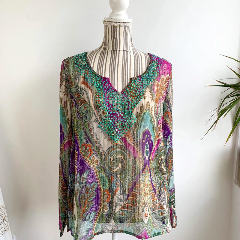 Sheer Overlay Top - Etsy
