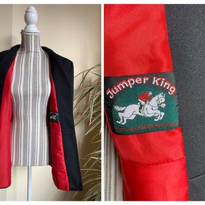 Vintage Black Equestrian Show Coat for Women Size L, Ladies Riding ...