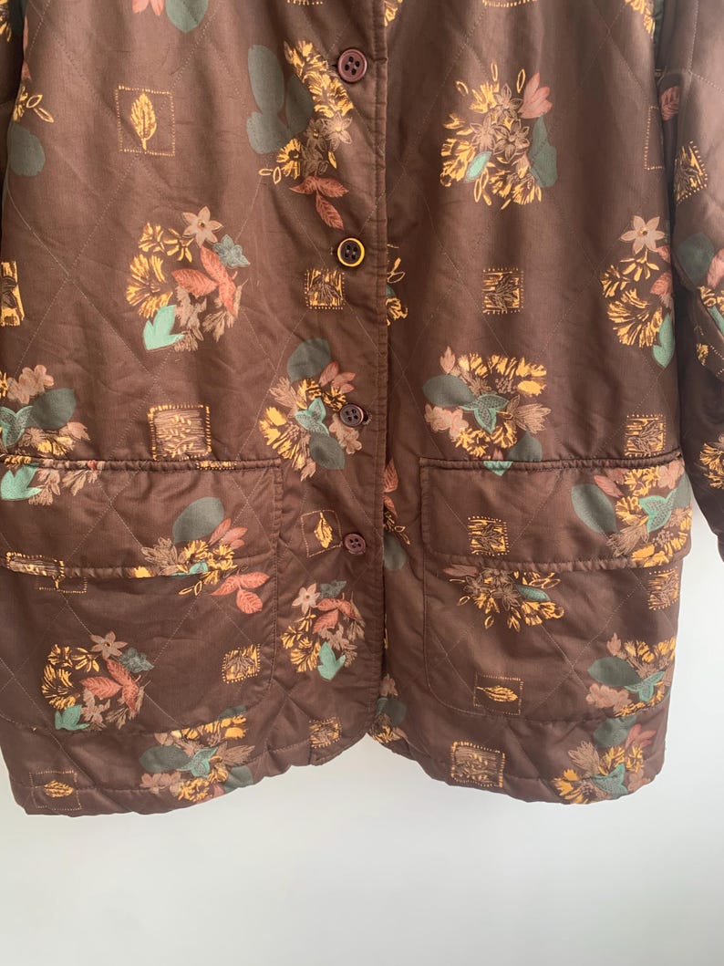 Vintage 90s Winter Jacket for Women Size Oversized S M, Bulky Quilted ...