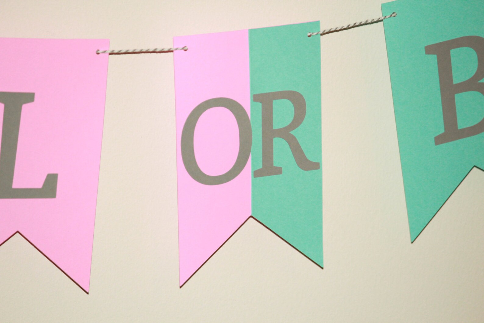 Gender Reveal Banner Girl or Boy Banner Gender Reveal Party - Etsy